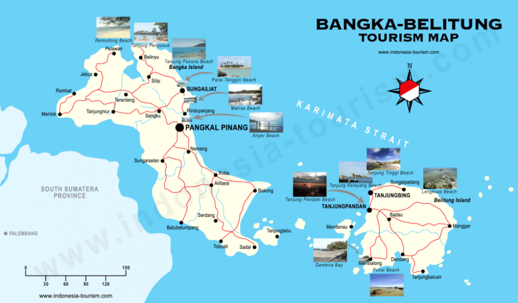 Peta Bangka Belitung Lengkap dengan Nama Kota - Lamudi