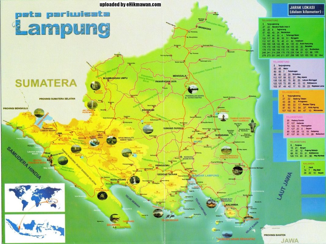 Peta Lampung Lengkap dengan Nama Kota - Lamudi