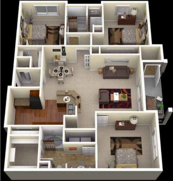 5 Inspirasi Denah Rumah Ukuran 9x12 Meter - Lamudi