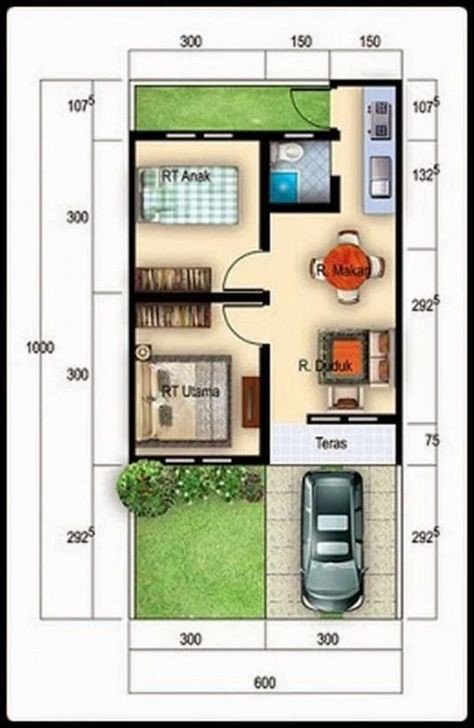 6 Desain Rumah Pengantin Baru Ukuran 60 Meter Persegi - Lamudi