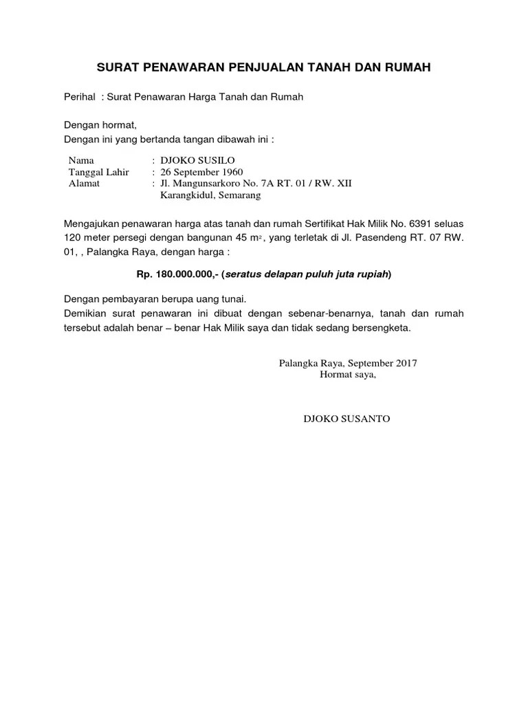 5 Contoh Surat Penawaran Rumah, Sopan dan Cepat Laku - Lamudi