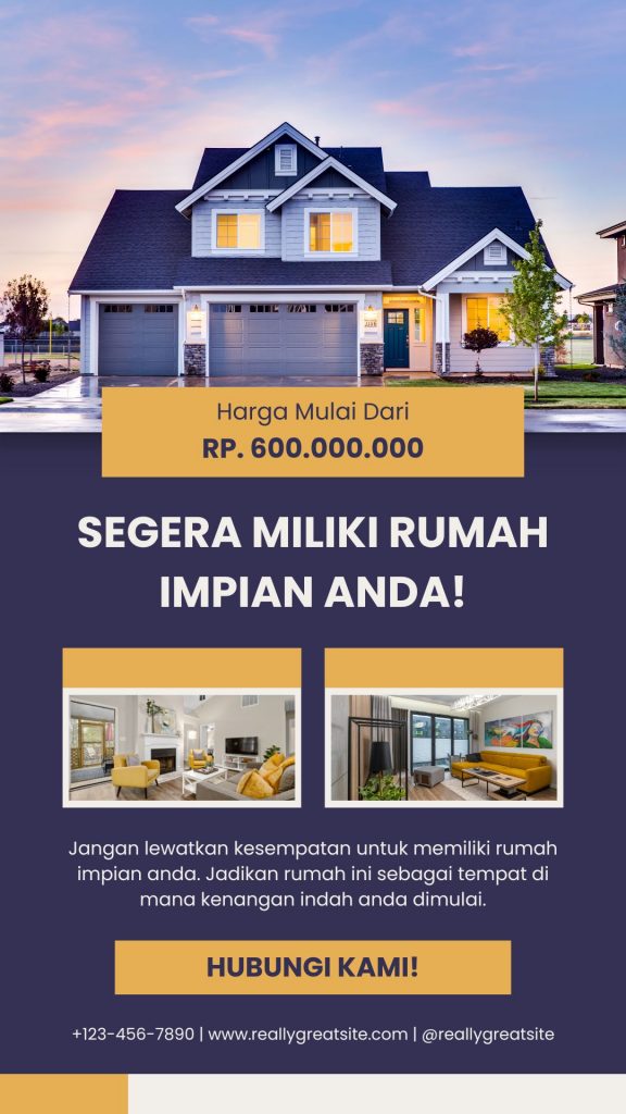 3 Contoh Desain Banner Rumah Dijual yang Menarik - Lamudi