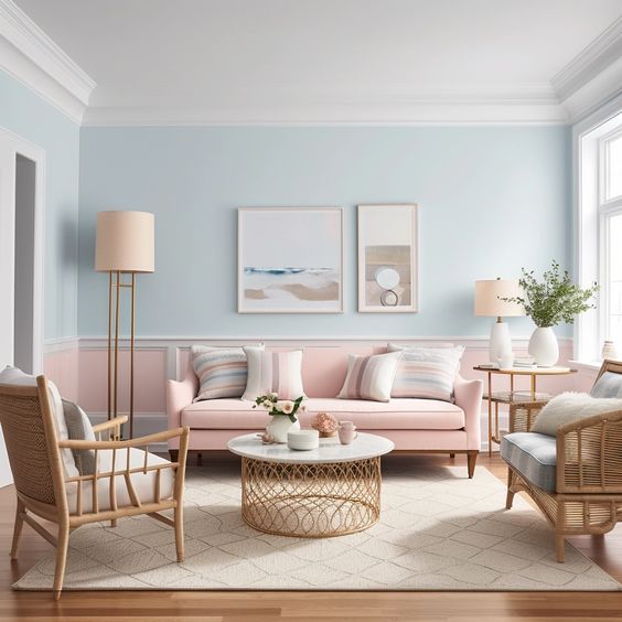 6 Kombinasi Cat Warna Pink dan Biru Muda untuk Rumah - Lamudi